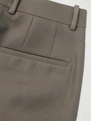 JIL SANDER Straight-leg Virgin Wool-blend Twill Trousers