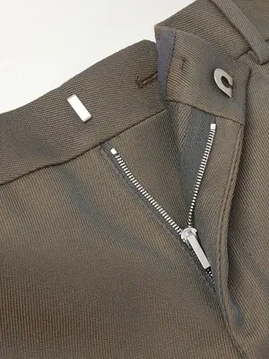 JIL SANDER Straight-leg Virgin Wool-blend Twill Trousers