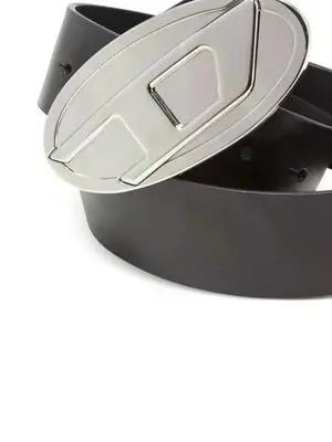 DIESEL® B-1dr Metallic Oval-buckle Belt - Black