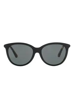 Burberry Tubular Check Cat-eye Sunglasses - Black