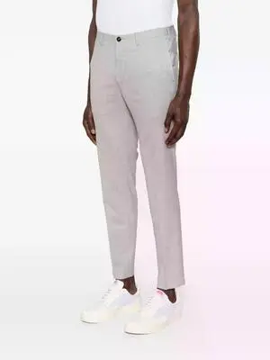 Incotex Mélange-effect Trousers - Grey