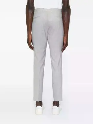 Incotex Mélange-effect Trousers - Grey