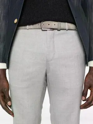 Incotex Mélange-effect Trousers - Grey