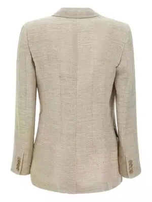 Marella Linen Double-breasted Blazer