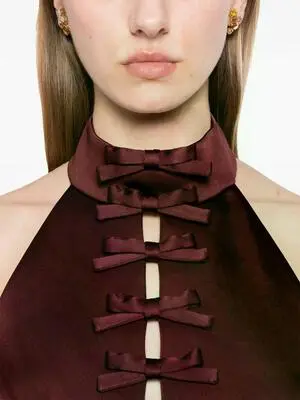Rebecca Vallance Merlot Midi Dress - Red