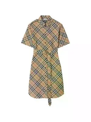 Burberry Tie Detailed Dresses