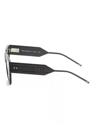 Thom Browne Rectangle-frame Sunglasses - Black