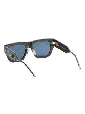 Thom Browne Rectangle-frame Sunglasses - Black