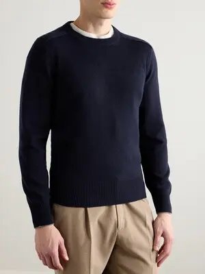 Brunello Cucinelli Slim-fit Cashmere Sweater - Blue