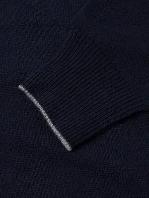 Brunello Cucinelli Slim-fit Cashmere Sweater - Blue