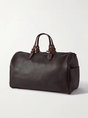 BLEU DE CHAUFFE Full-grain Leather Travel Bag