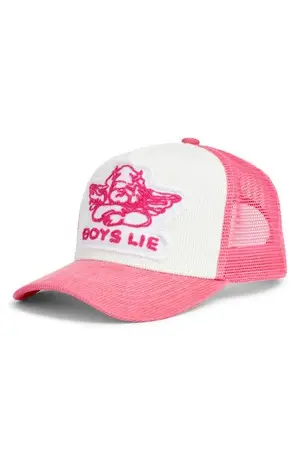 BOYS LIE Aura Trucker Hat - Pink