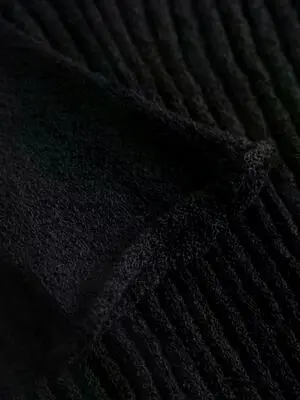 ELENA VELEZ Varsity Knitted Top - Black