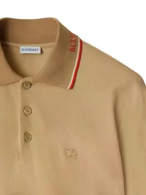 Burberry Cotton Polo Shirt - Neutrals