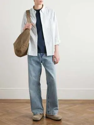 A.p.c. Embroidered Cotton-jersey T-shirt