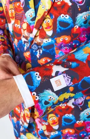 Opposuits X Sesame Street Slim Fit Two-piece Suit & Tie Set