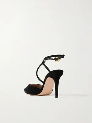 GIANVITO ROSSI Jungle Mamba 85 Suede Pumps