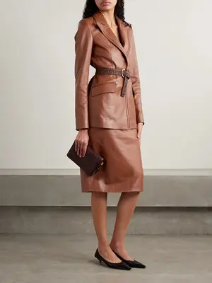 Gabriela Hearst Isara Leather Blazer