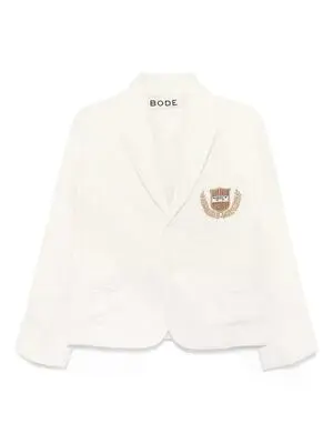 BODE Embroidered Logo-appliqué Blazer