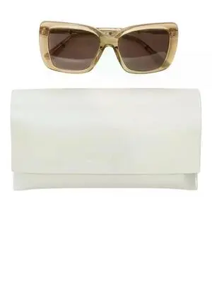 Burberry Tubular Check Square Frame Sunglasses