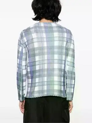 Comme Des Garçons Tartan Check-print Jumper - Blue