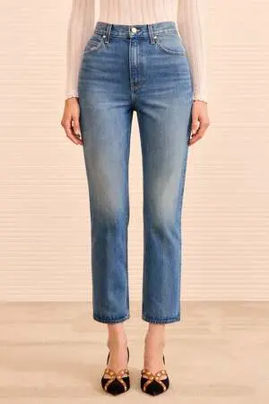 Ulla Johnson The Agnes Cropped Jean - Danube