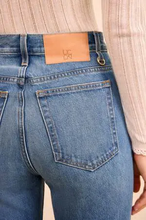 Ulla Johnson The Agnes Cropped Jean - Danube