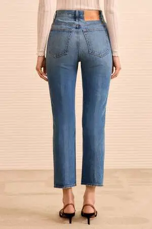 Ulla Johnson The Agnes Cropped Jean - Danube