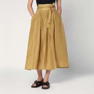 MKDT STUDIO Nova Pleated Ramie Skirt