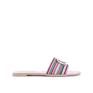 Valentino Garavani Vlogo Signature Slides - Pink