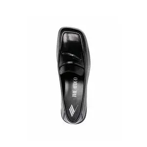 Attico Amanda Leather Loafers - Black