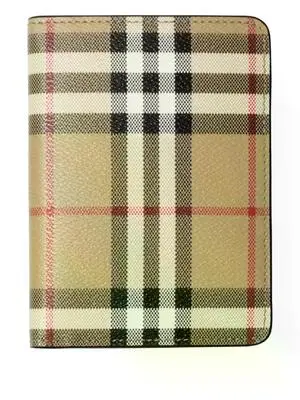Burberry Checkered Passport Holder