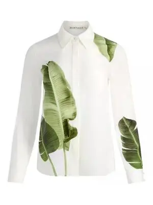 Alice + Olivia Willa Floral Print Shirt - White