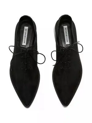 Victoria Beckham Mesh Lace-up Oxfords