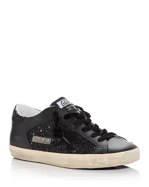 GOLDEN GOOSE Super-star Low Top Sneakers - Black