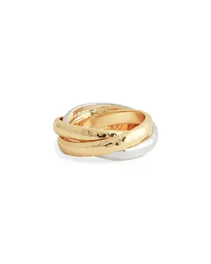 ANABEL ARAM Farrier Triple Band Ring - Two Tone