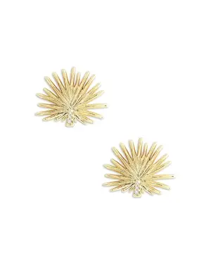 ANABEL ARAM Palm Stud Earrings - Gold