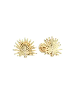 ANABEL ARAM Palm Stud Earrings