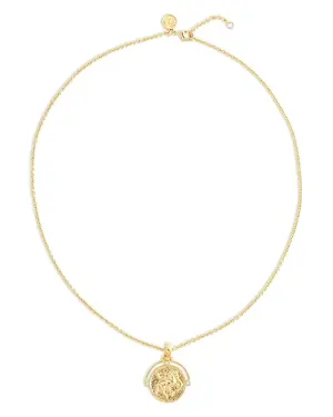 ANABEL ARAM Pave Pegasus Coin Pendant Necklace - Gold