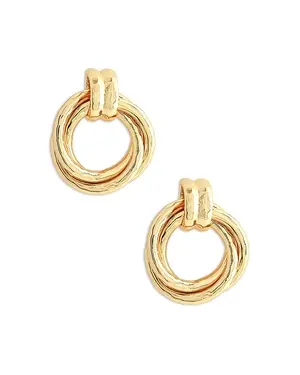 ANABEL ARAM Neptune Triple Ring Drop Earrings - Gold