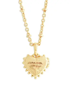 ANABEL ARAM Small Heart Locket Pendant Necklace