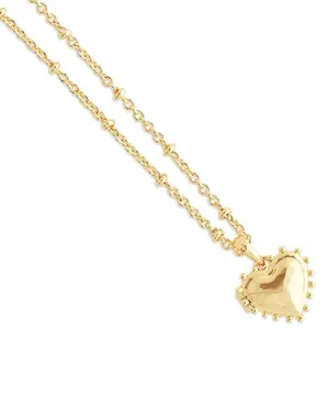 ANABEL ARAM Small Heart Locket Pendant Necklace