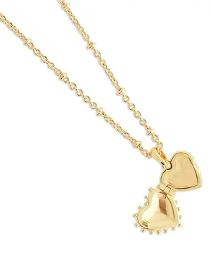 ANABEL ARAM Small Heart Locket Pendant Necklace