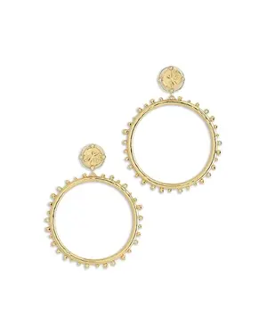 ANABEL ARAM Pave Butterfly Coin & Hoop Drop Earrings - Gold
