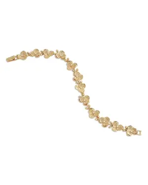 ANABEL ARAM Pave Orchid Link Bracelet