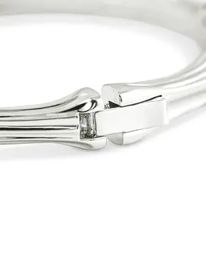 ANABEL ARAM Pave Bamboo Bangle In Sterling