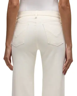 Hudson Jeans Kelli Low Rise Straight Jeans - Ecru