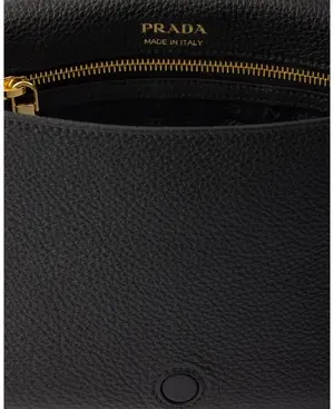 Prada Leather Shoulder Bag - Black