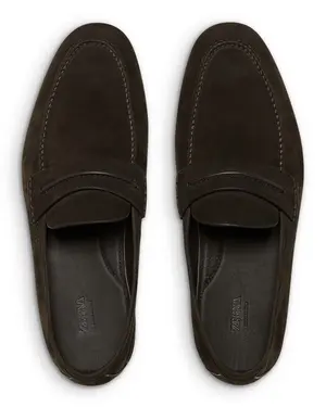 Zegna Secondskin Mocassin Loafer - Dark Brown