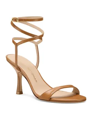 STUART WEITZMAN Nudist Wrap 85 High Heel Sandals - Machiato